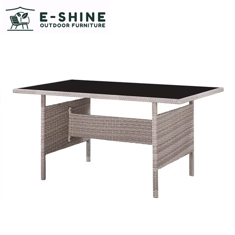 Modern Outdoor Rattan Furniture Restaurant Furniture Table Dining ...