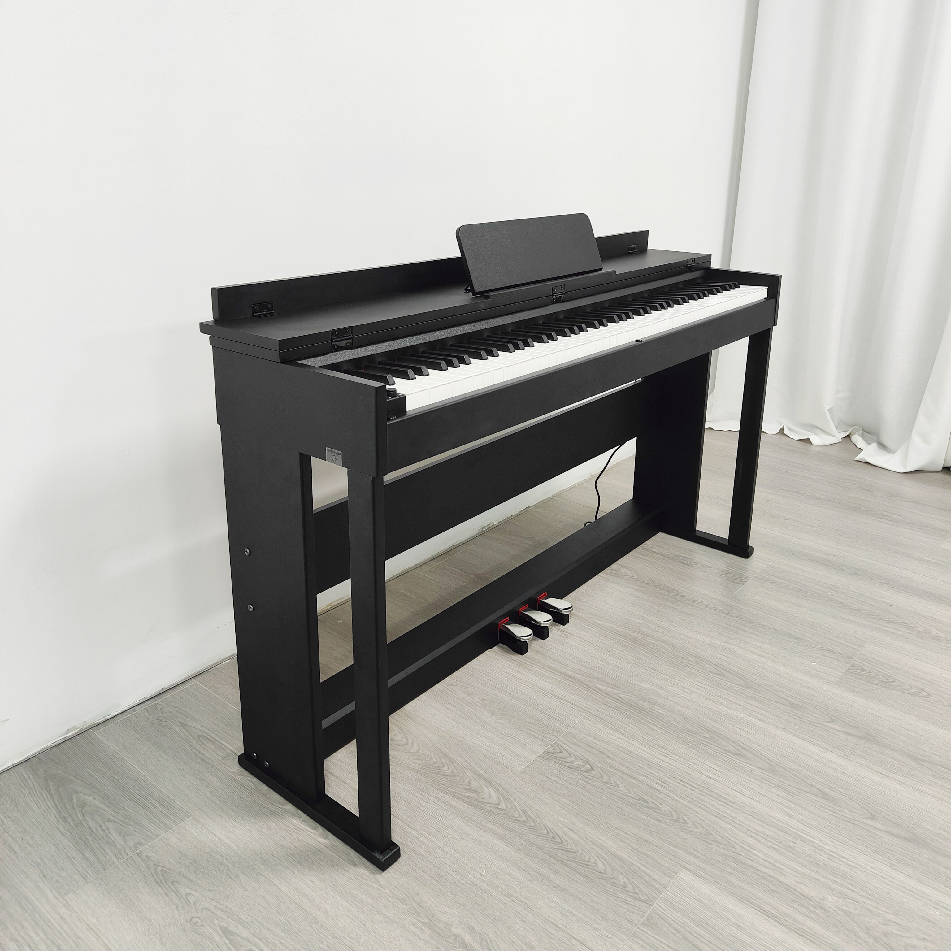 88 Key Fully Weighted Digital Piano Keyboard, Wooden Classic Upright ...
