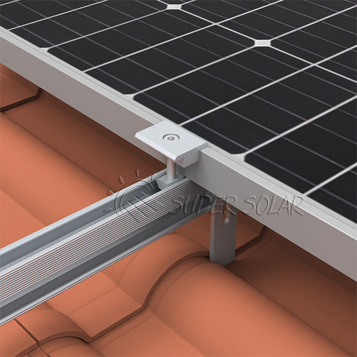 Solar Panel Brackets for Tile Roof | Tile Roof Solar Mounting System ...