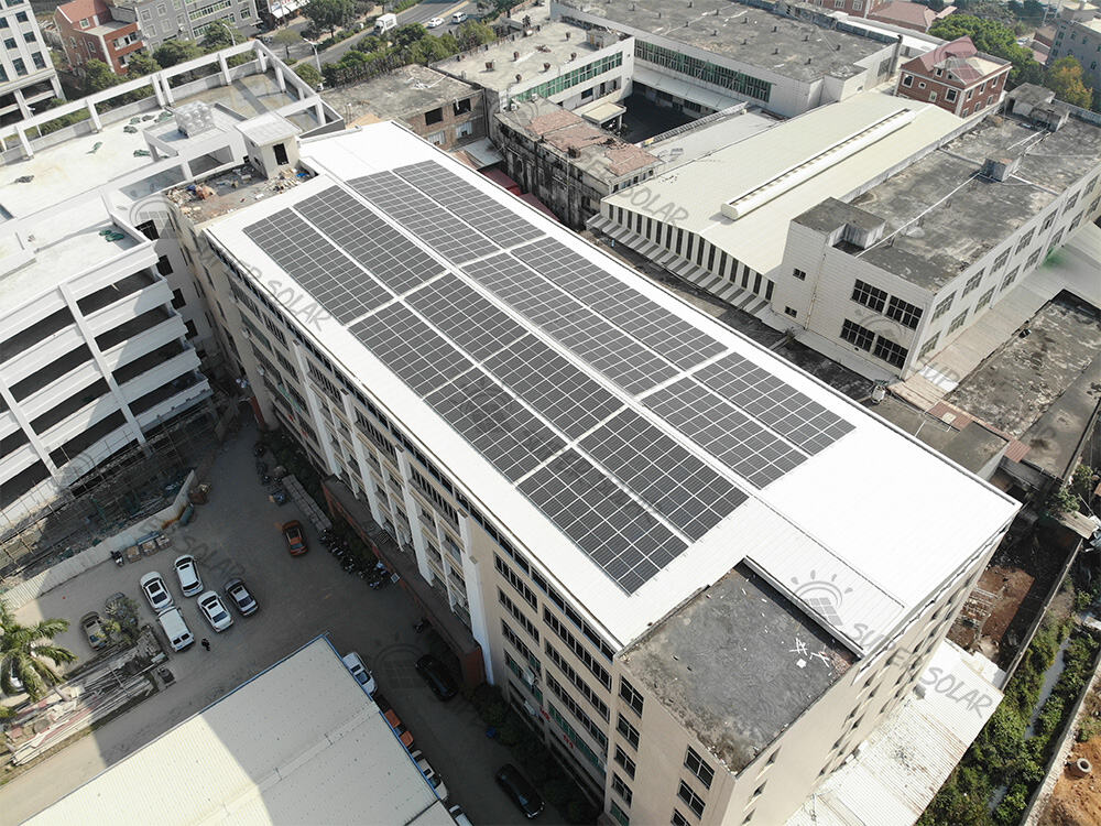 China 199.5KW Metal roof solar power system | Rooftop Solar | Super Solar