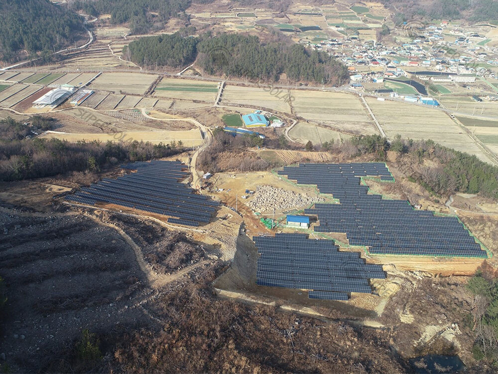 South Korea, 1MW Distributed ground photovoltaic power station | Ground ...