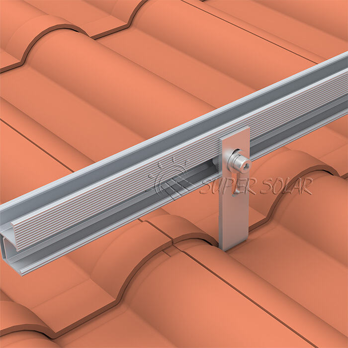 Solar Panel Brackets for Tile Roof | Tile Roof Solar Mounting System ...