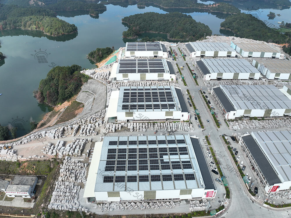 China 1.3MW Metal roof solar power system | Solar System Commercial ...
