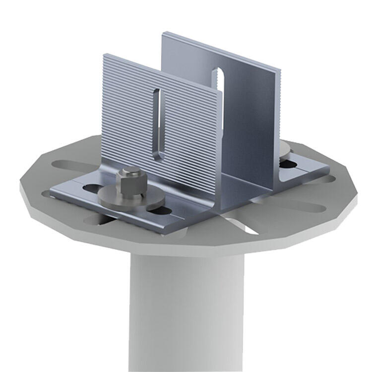 Ground Screw Solar Mounting System | Aluminum Structure On Ramming Pile ...