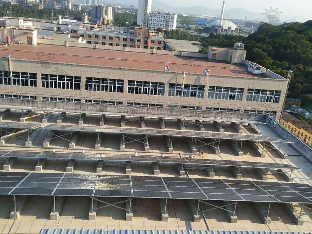 China 640KW Flat roof solar power system | Rooftop Solar | Super Solar