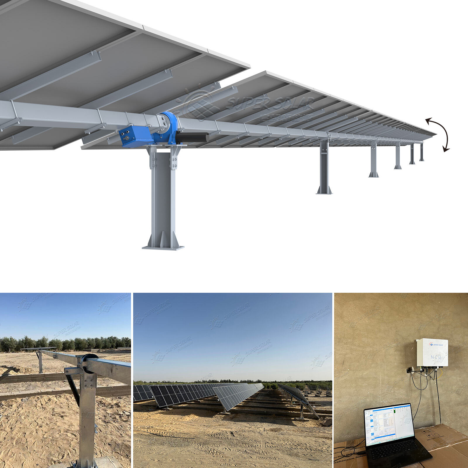 Ground Type Solar Carport Mounting System - Dual-Purpose Parking ...