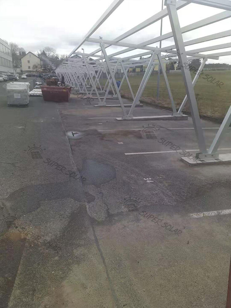 Germany 52units Aluminum carport solar power system | Solar Carports ...