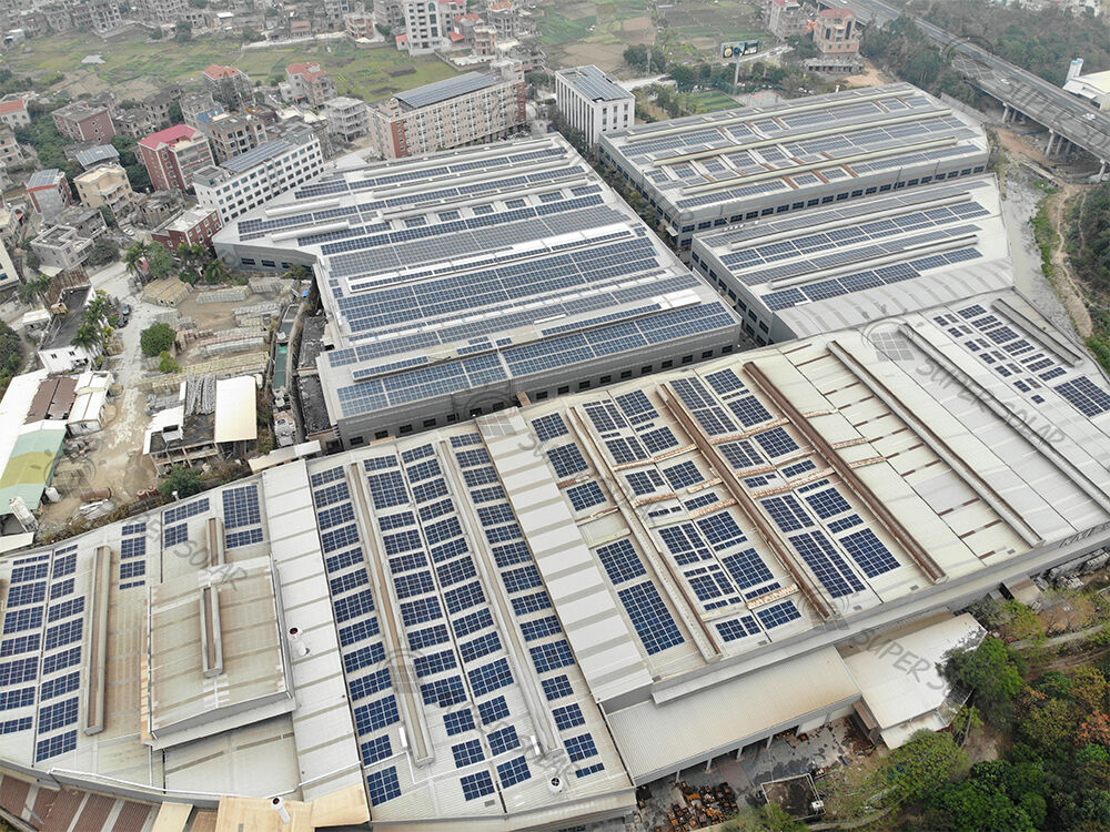 China 4.3MW Metal roof solar power system | Solar System Commercial ...