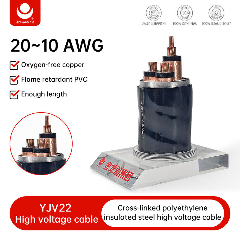 High Voltage YJV22 87/15kV Cable, Armored Cable, Cross-linked Polyethylene Insulated Cable