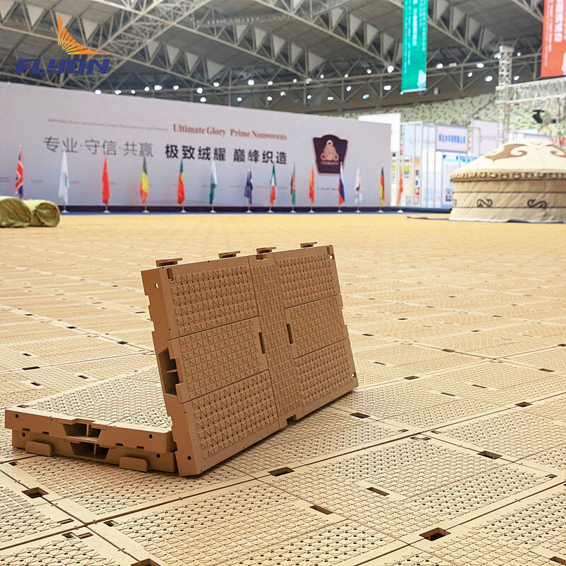 Outdoor Portable Flooring - Max Deck: 200T/Sq.m Load, UV & Fire Resistant