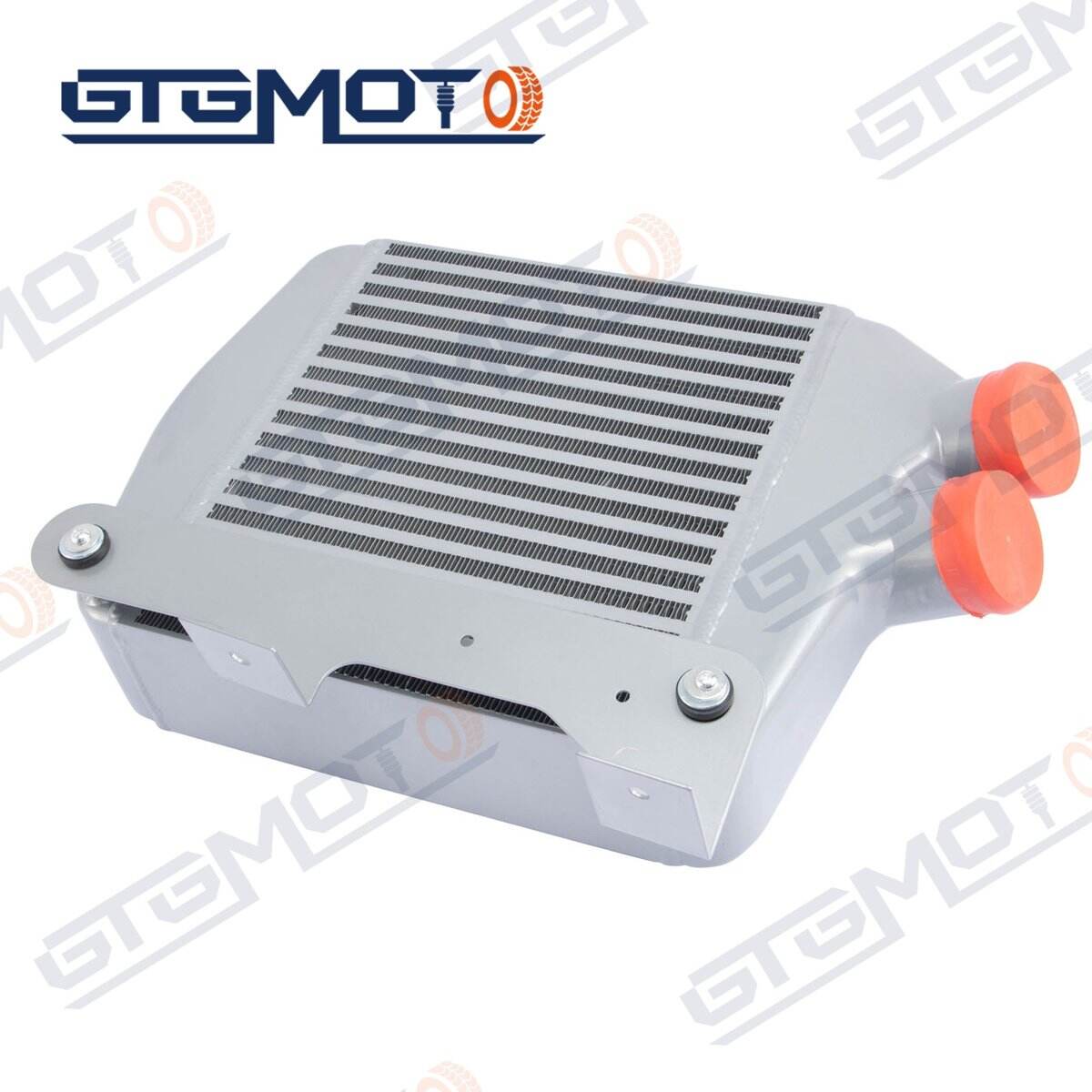 GTGMOTO Universal Twin Turbo Intercooler with 2 Inlet and 1 Outlet ...