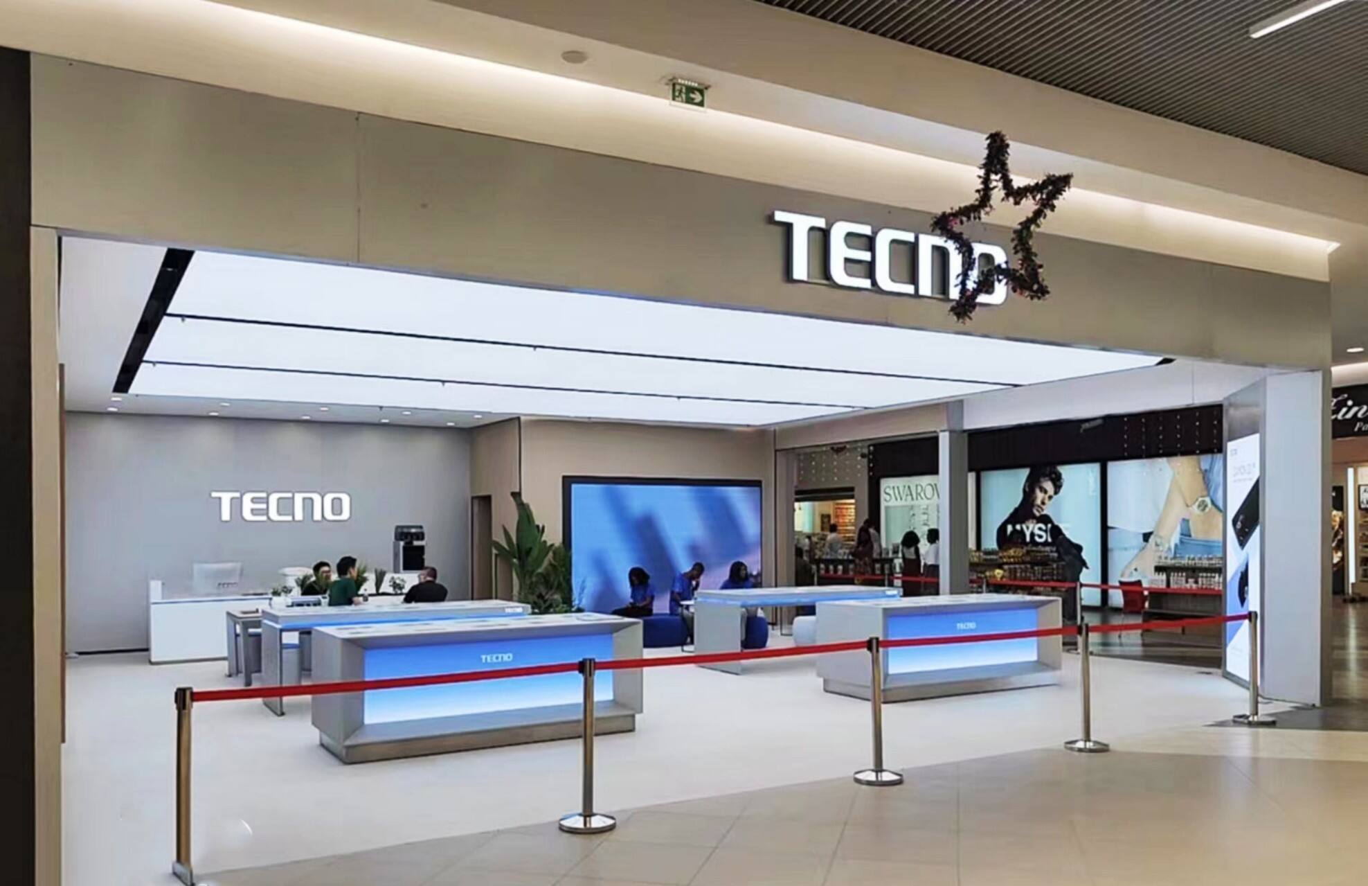 Custom Mobile Store Display Cabinets for TECNO | Electronic Products