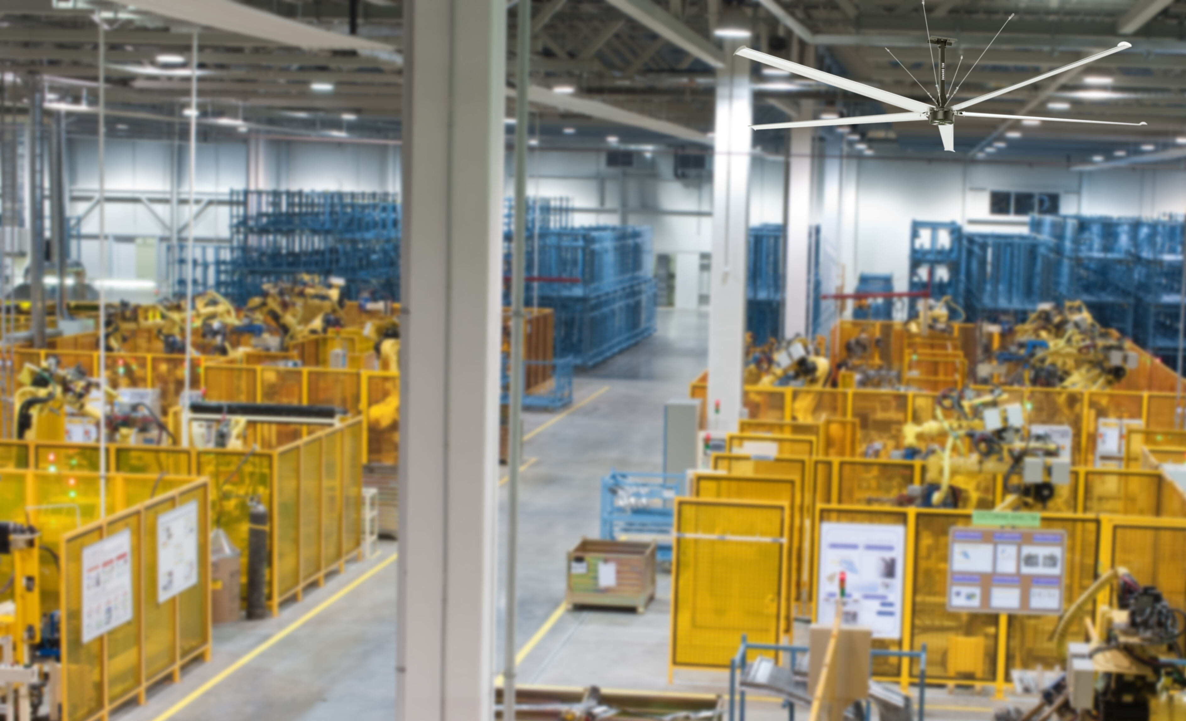 hvls big industrial ceiling fan PMSM HVLS Industrial Fans | Energy ...