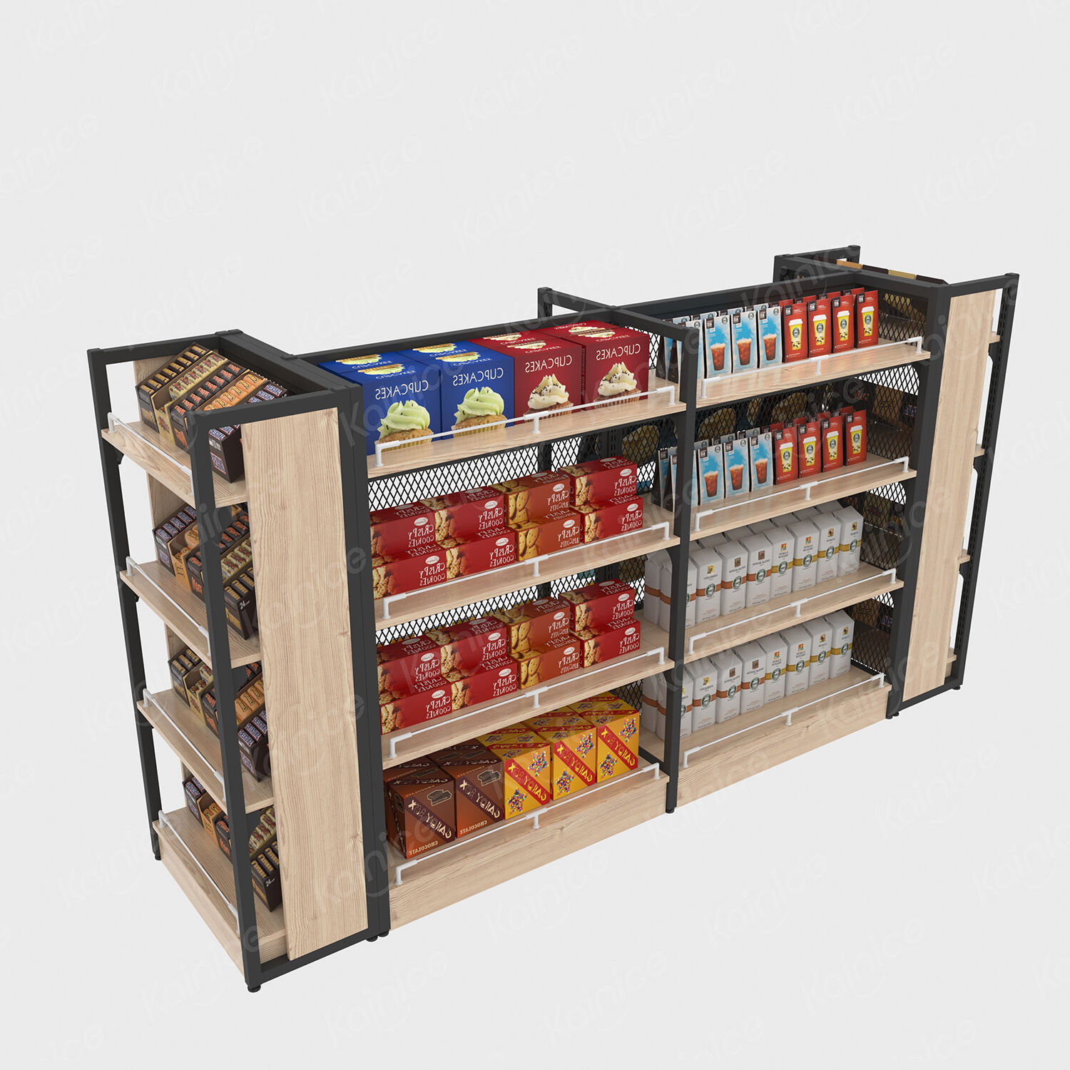 Kainice Industrial Retail Gondola Shelving — ISO 9001, +35% Display ...
