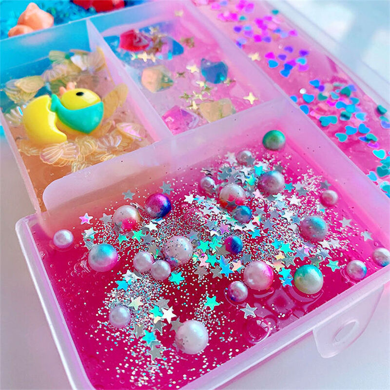 Colored Silk Mud - Non-Toxic Slime Kit with 24 Colors for Kids, DIY ...