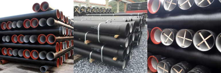 DN100 DN150 DN200 DN250 Ductile Cast Iron Pipes K7 K8 K9 Fitting for ...