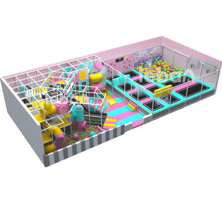 Colorful Indoor playground design | Trampoline Park