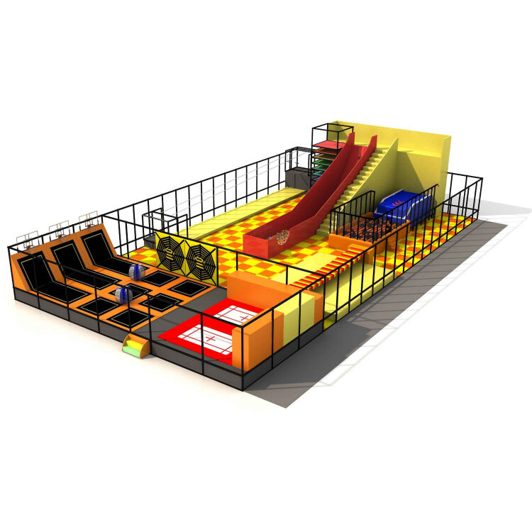 Jumping Large Fun Park Fitness Trampoline Bungee Parks With Trampoline ...