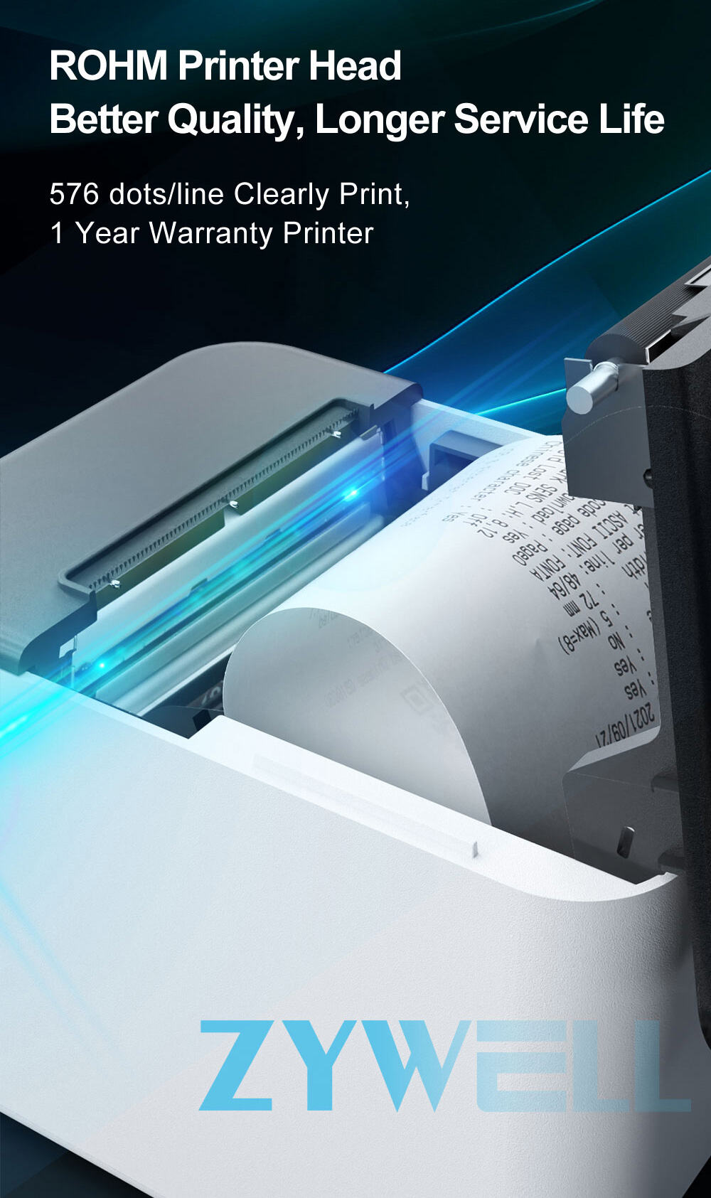 ZYWELL Zy-Q821 80mm Bluetooth Thermal Receipt Printer, China ZYWELL Zy ...