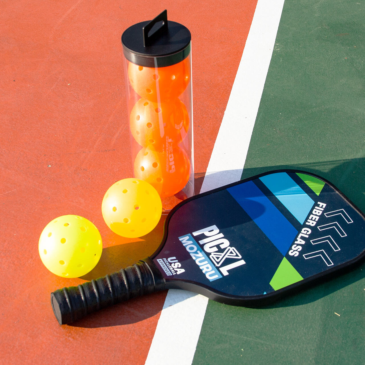 MOZURU Outdoor 40 Holes Rotational Molding Pickleballs | Outdoor ...