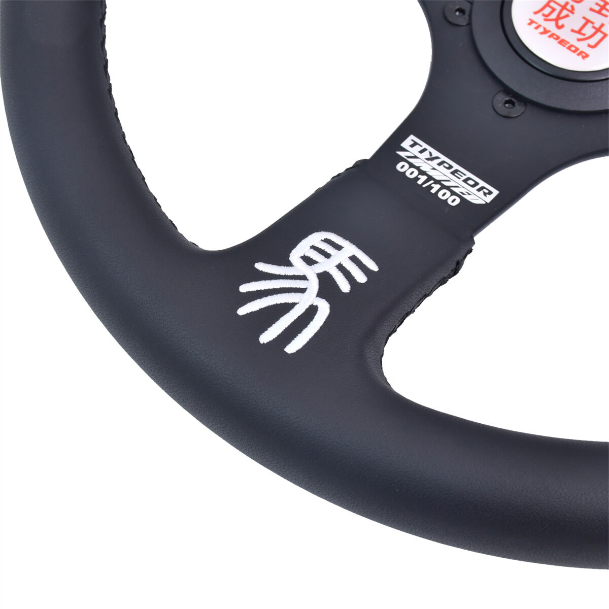 TIYPEOR Embroidery Steering Wheel Racing Sport Black Chinese Year of ...