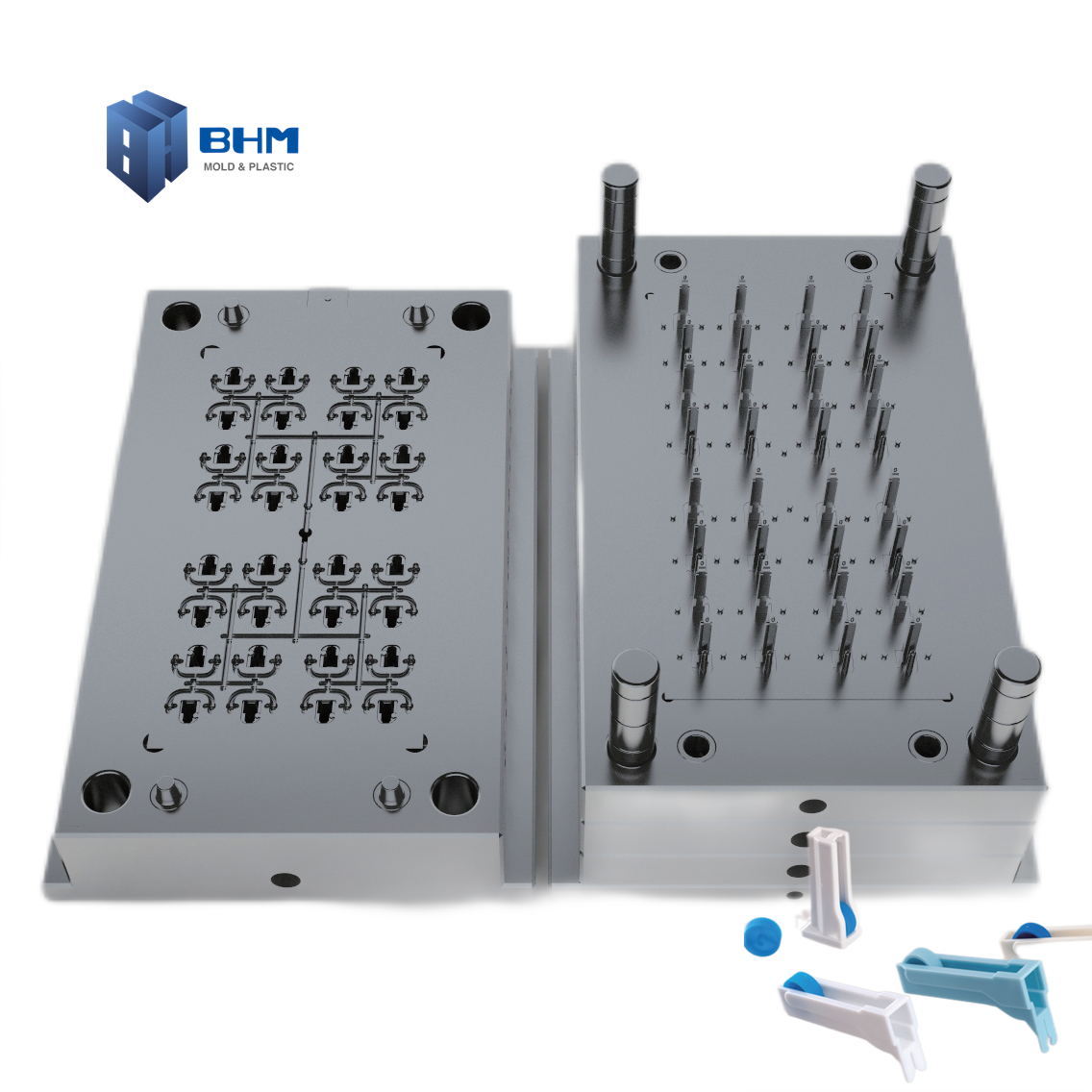 Roller clamp mold | Medical Plastic Injection Mold