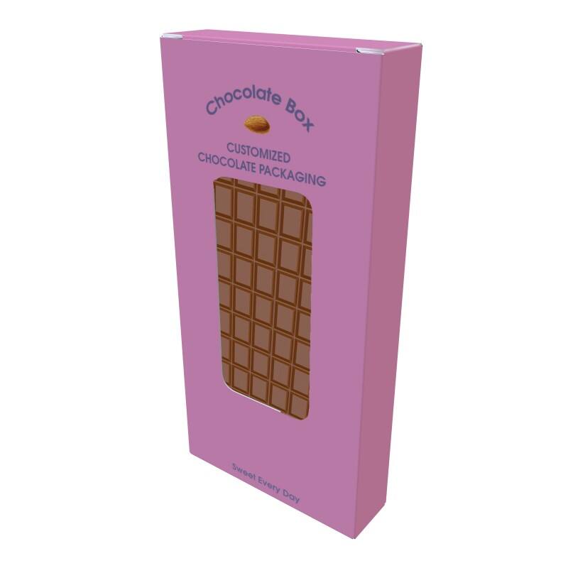 Chocolate bar packaging box with transparent PVC window Food grade hot ...