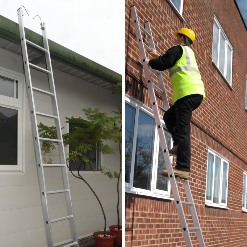Aluminium Single Straight Ladder | Steel Beam and Ladders
