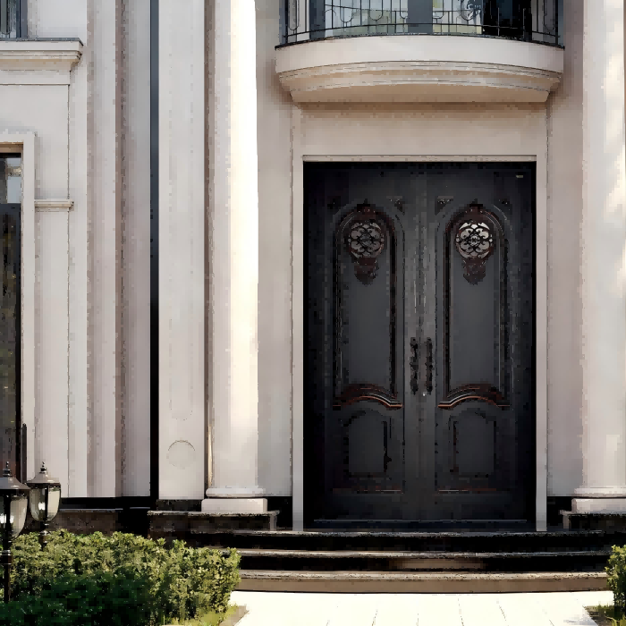 PEAK COPPER PAINT (COPPER PLATE) DOOR | Entrance door | | Professional ...