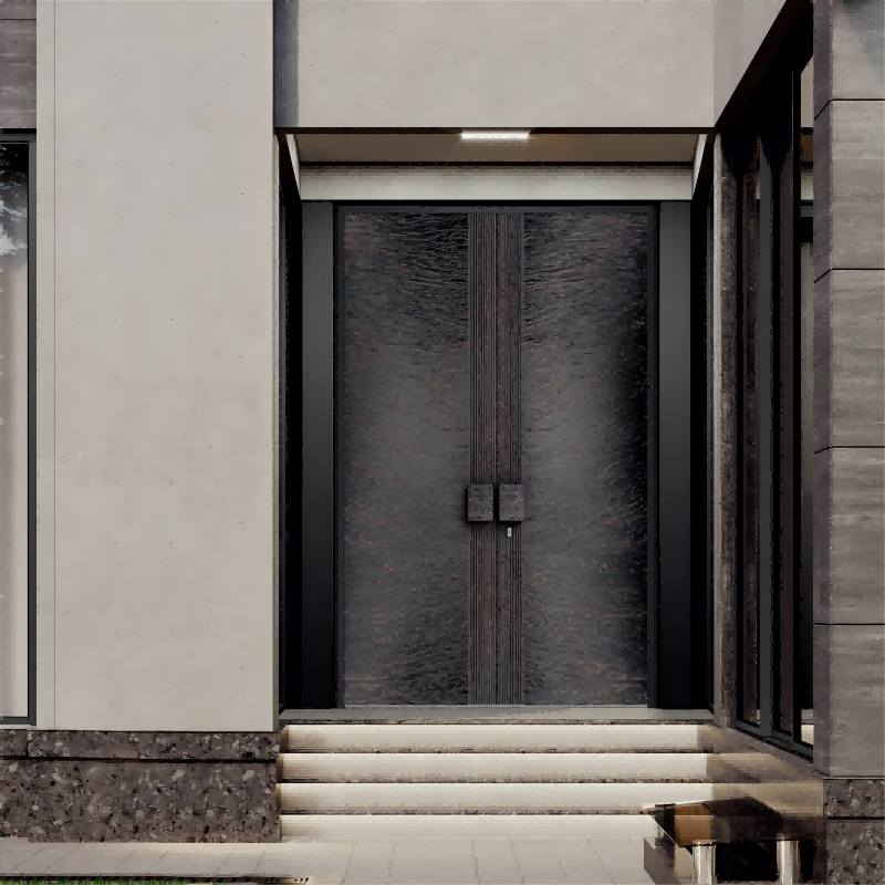 PEAK COPPER PAINT (COPPER PLATE) DOOR | Entrance door | | Professional ...