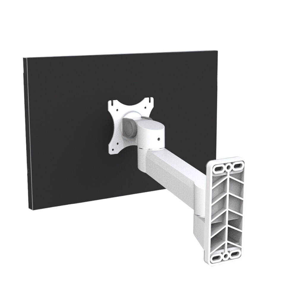 T8-WA01-W Mechanical Arm Wall mounted monitor stand in White