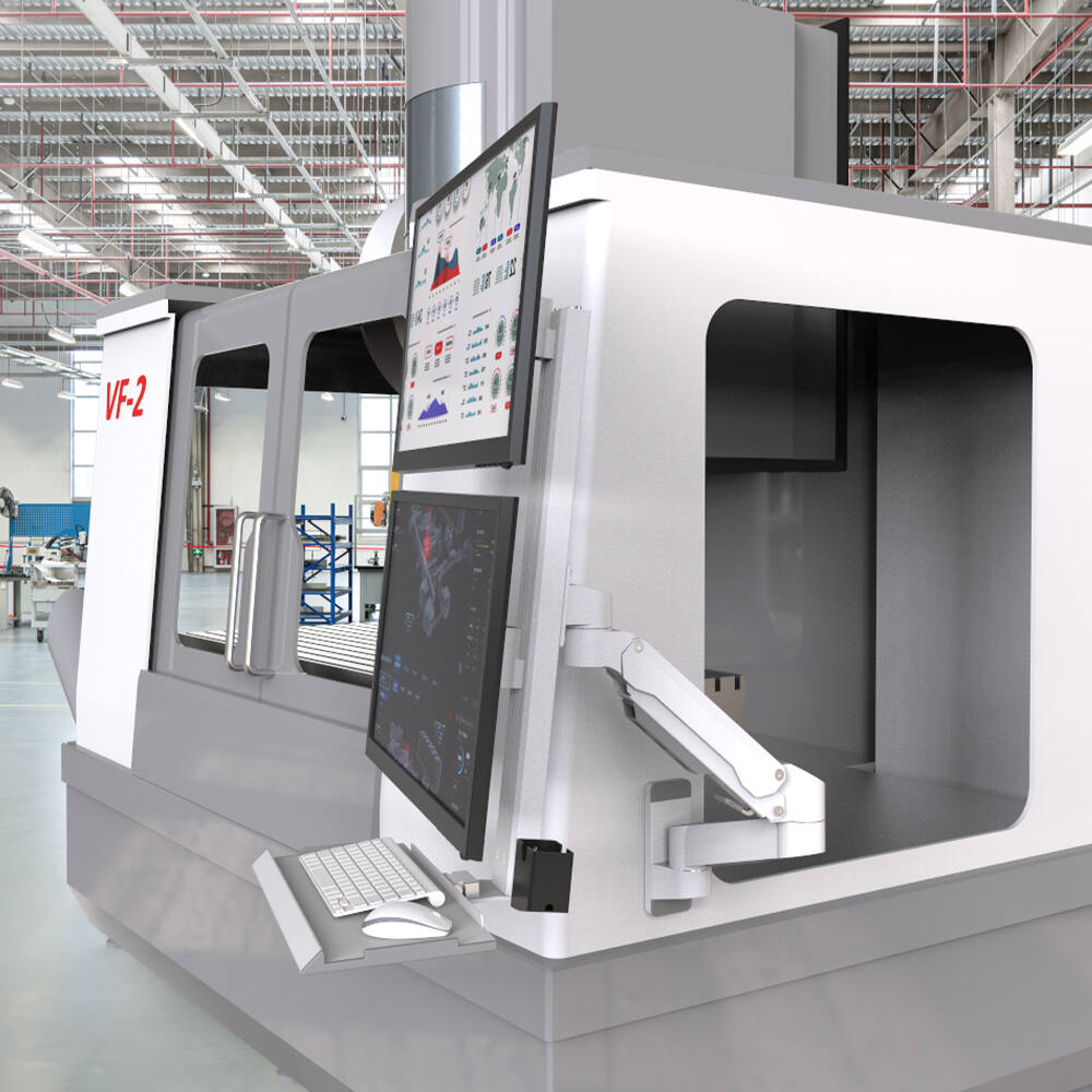 T9-GA02KB-SPC Industrial Monitor Stand Workshop Staff Workstation ...