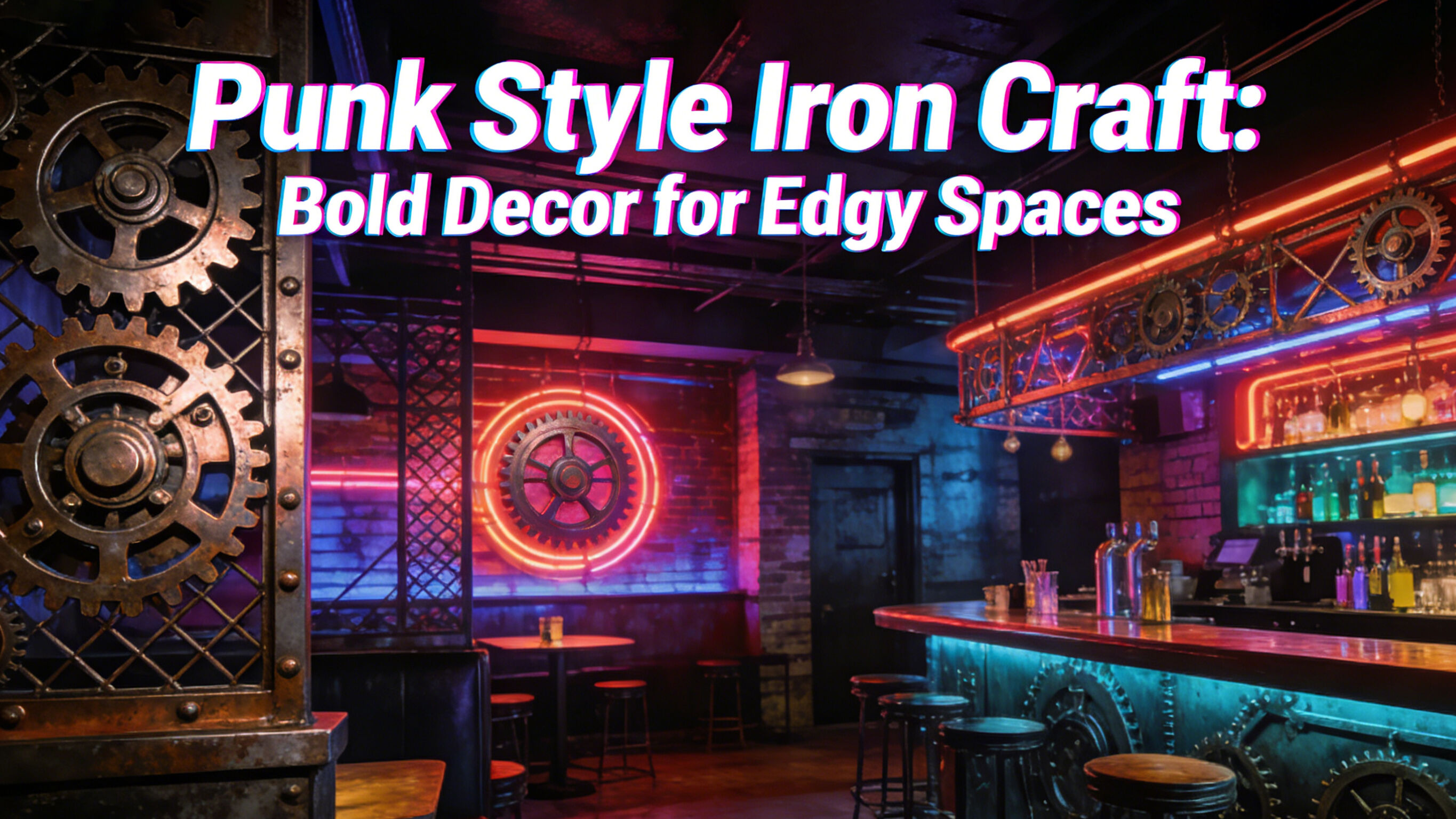 Punk Style Iron Craft: Bold, Raw Metal Decor for Edgy Spaces