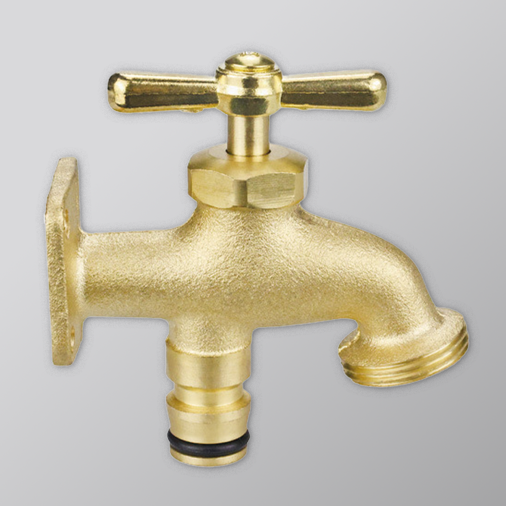 Double Outdoor Tap | Durable Brass Faucets for Gardens & Patios