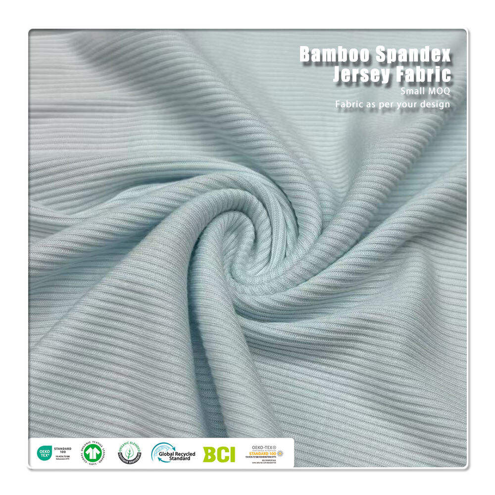 نسيج من ألياف الخيزران 100٪ صديق للبيئة ومعتمد من OEKO-TEX، بنمط مضلع 2 ...