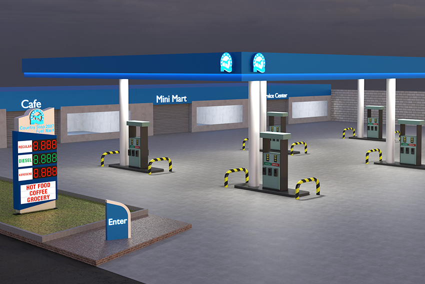 Does a gas station sign need separate day and night designs for optimal ...