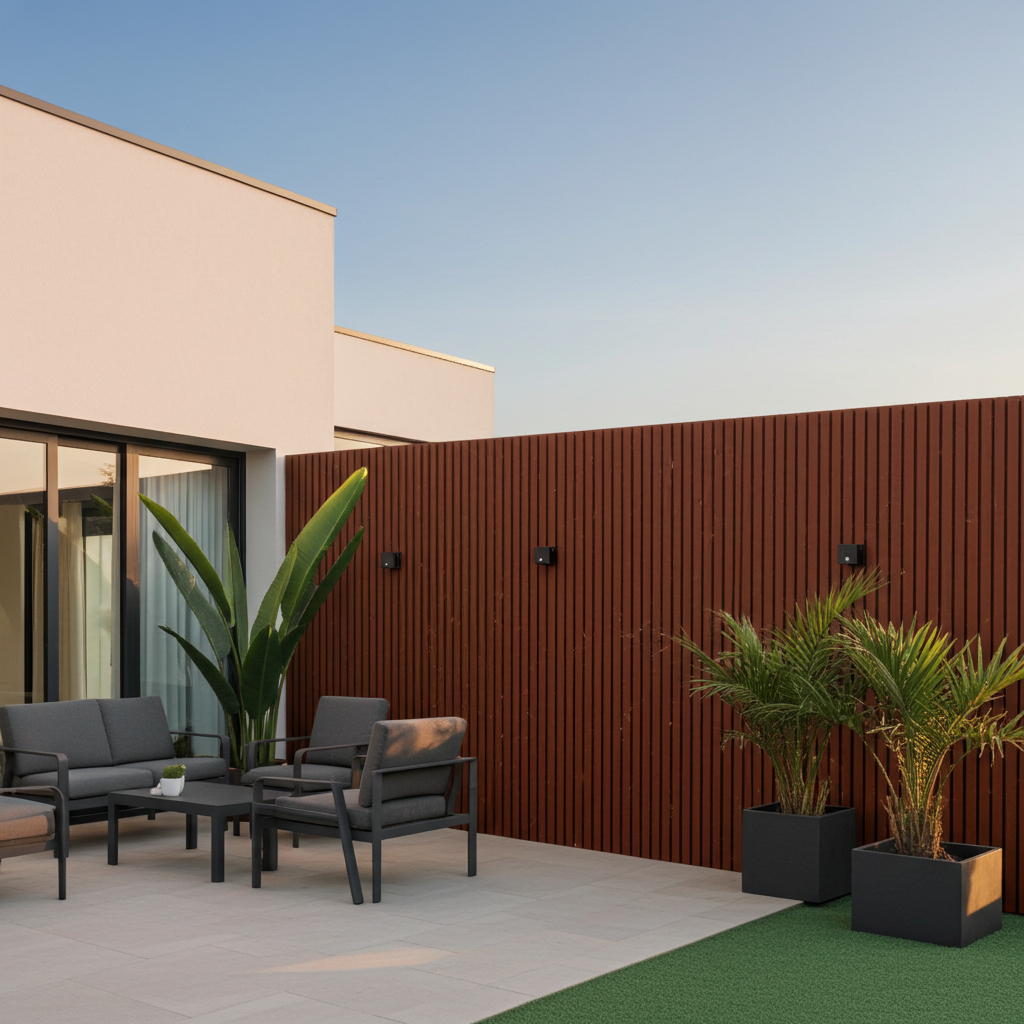 Deep Groove WPC Wall Panel - Co-Extruded Exterior Cladding for Gardens ...