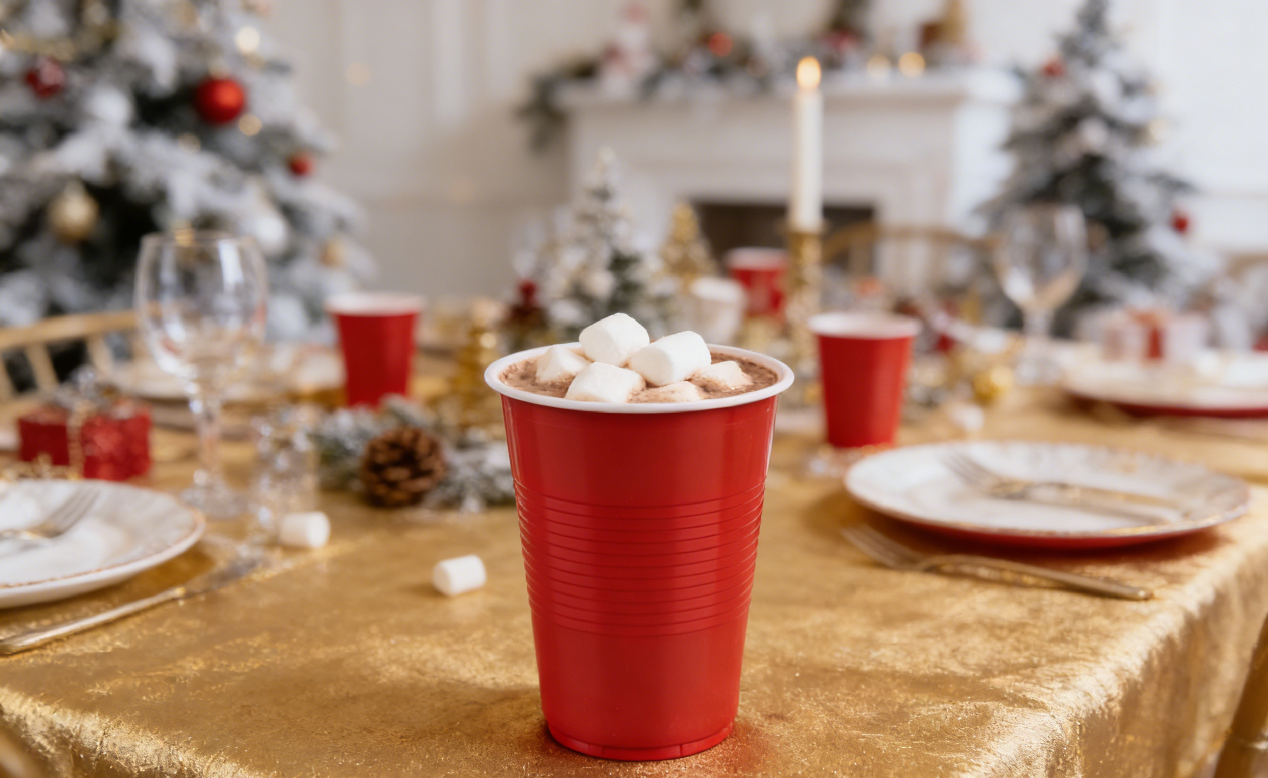 Custom 16oz Disposable Party Cups | Vibrant Red, Heat-Resistant & Sturdy
