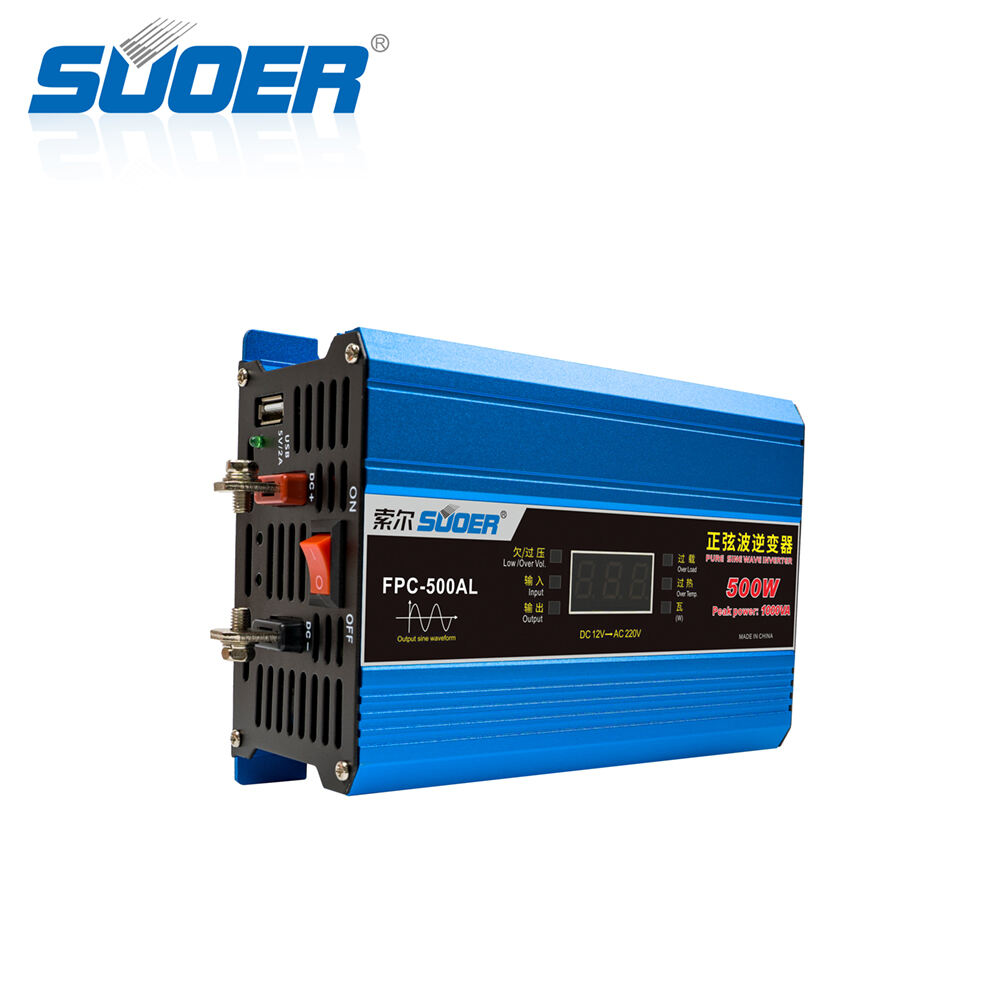 FPC-500AL 12v 220v 500W solar power Inverter Pure Sine Wave Inverter