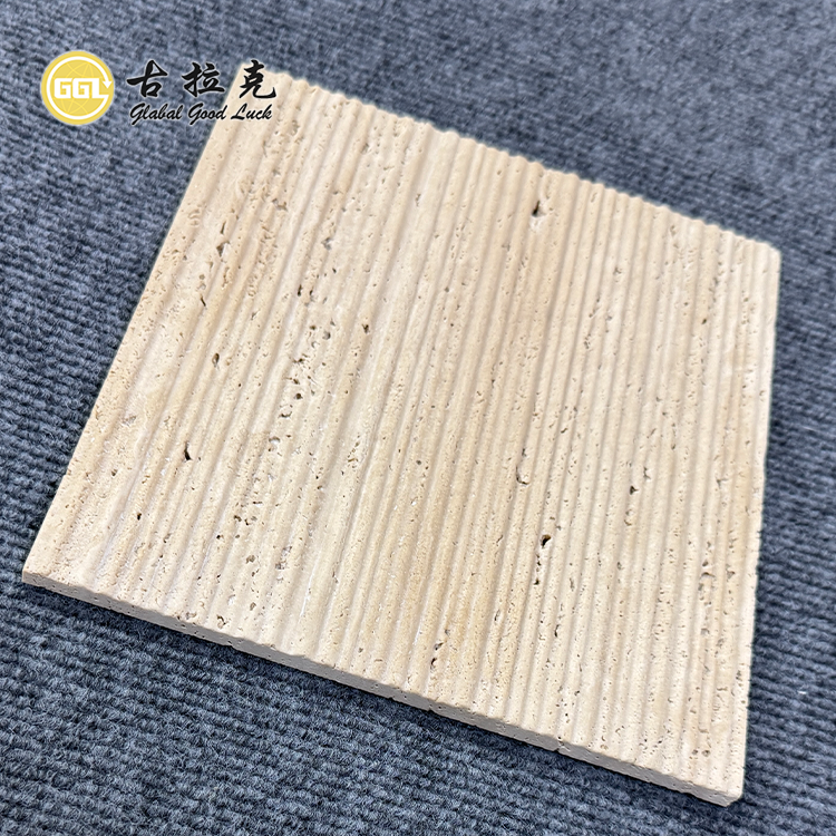 Natural Travertine Fluted Panel Marble Mosaic Tile | 3D Mosaic Tiles ...