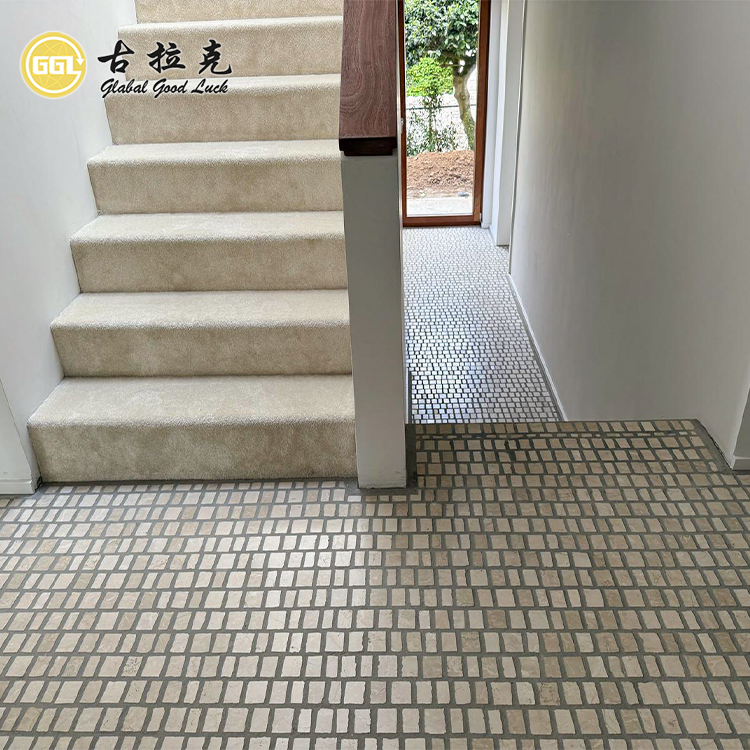 Rough Cut Marble Natural Stone Mosaic Tile Customized for Wall Flooring ...