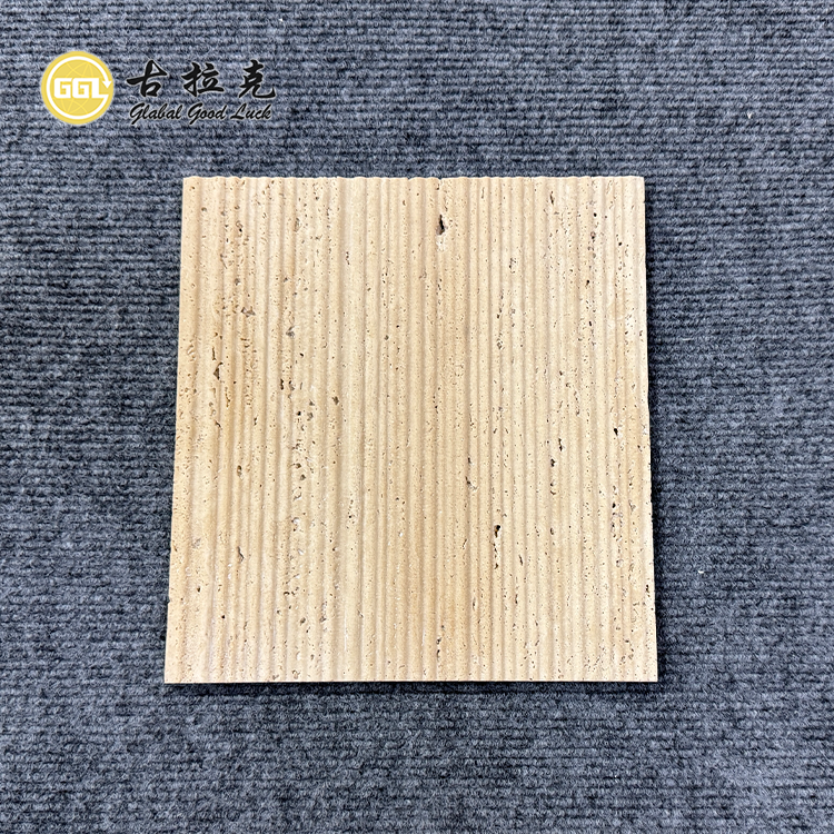 Natural Travertine Fluted Panel Marble Mosaic Tile | 3D Mosaic Tiles ...