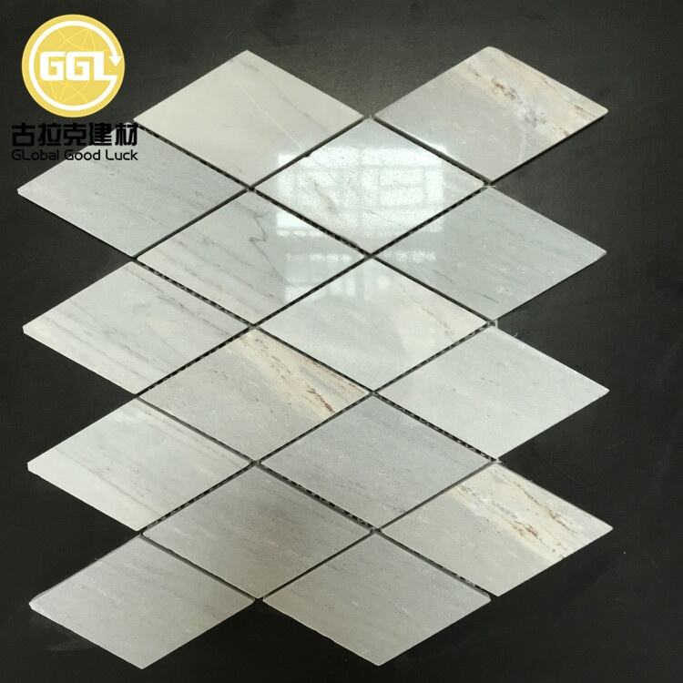 Interior Floor Decor Pallisandro Blue Stone Triangle Marble Wall ...