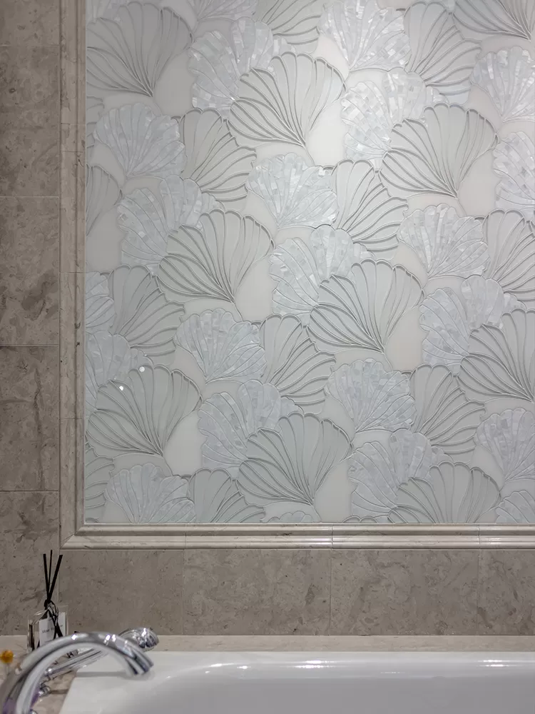 Water-jet Marble Mix Shell Mosaic: When Ocean Meets Mountain | GoodLuck ...