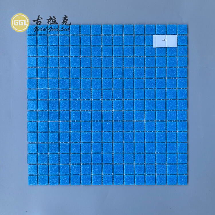 Blue Glass Pool Tiles Pool Mosaic Tile For Interior Shower Wall Design ...