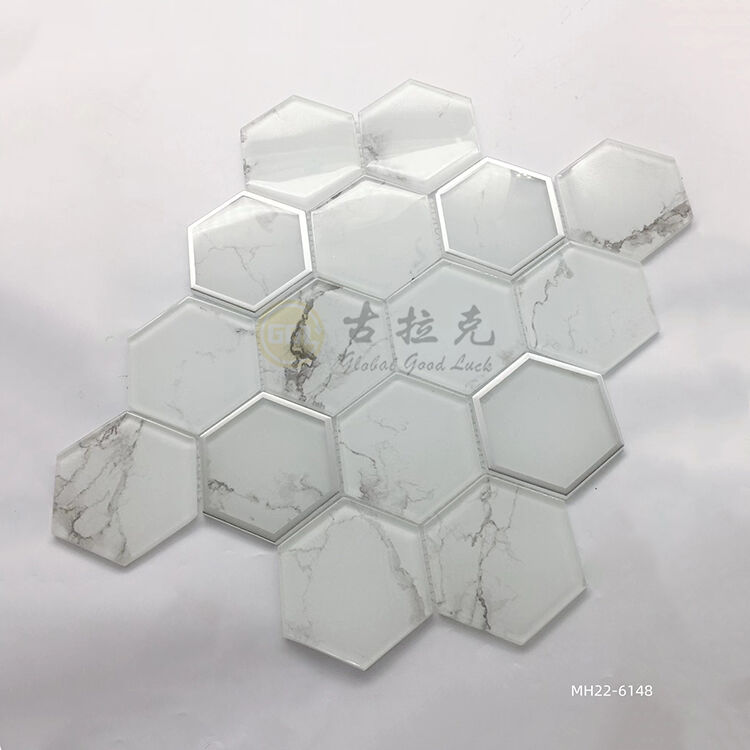 Crystal Glass Mosaic Mix Sliver Edged Mosaic Tile Interior Bathroom ...