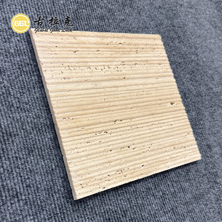 Natural Travertine Fluted Panel Marble Mosaic Tile | 3D Mosaic Tiles ...