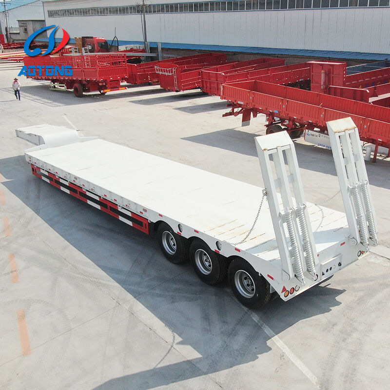 Lowboy Semi Trailer - Superior Oversized Cargo Transport