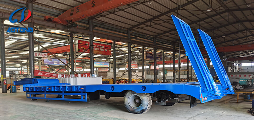 Lowboy Truck Trailer - Specialized for Oversized Loads