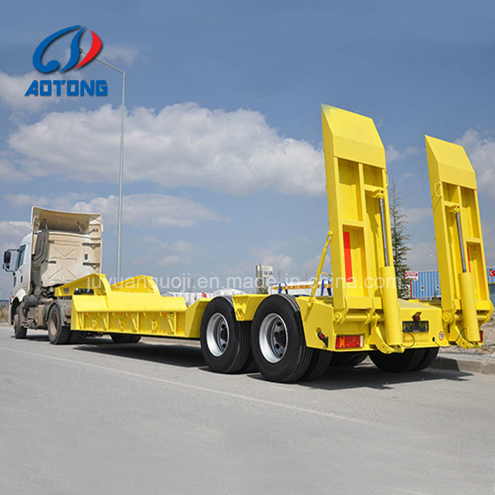Lowboy Truck Trailer - Specialized for Oversized Loads